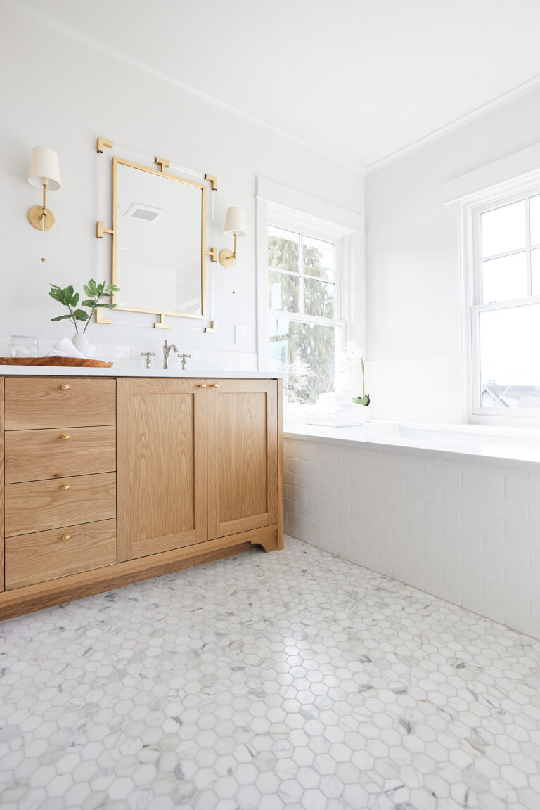 Hexagon Bathroom Floor Tile Ideas - Kirkland